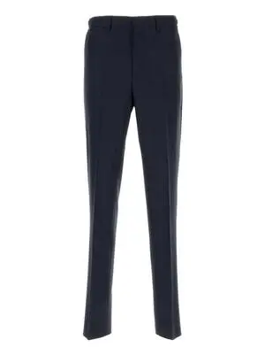 Versace Pleated Formal Trousers - Blue
