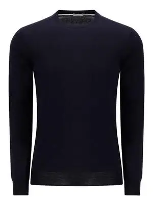 PAOLO PECORA Crew Neck Knitted Sweater - Black
