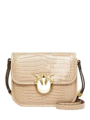 Pinko Flap Shoulder Bag - Beige