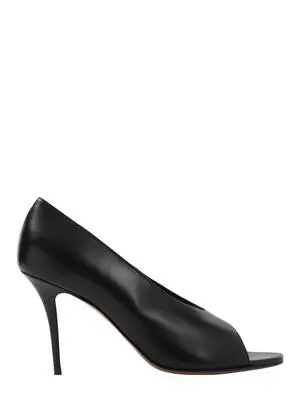 Amina Muaddi Open-toe High-heeled Sandals - Black
