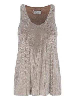 Giuseppe Di Morabito Embellished Tank Top - Silver