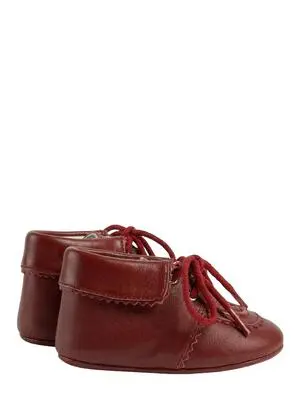 Gucci Lace-up Fastening Flat - Red