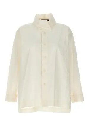 ISSEY MIYAKE Issey Miyake Crinkled Shirt With Folded Collar
