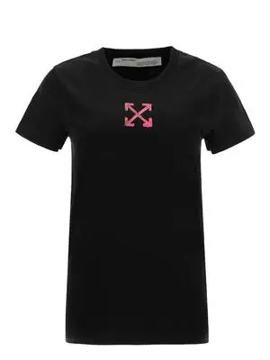 Off-White Printed Logo T-shirt - Black
