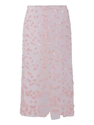 CECILIE BAHNSEN Cecilie Bahnsen Sequin-Embellished Asymmetrical Skirt