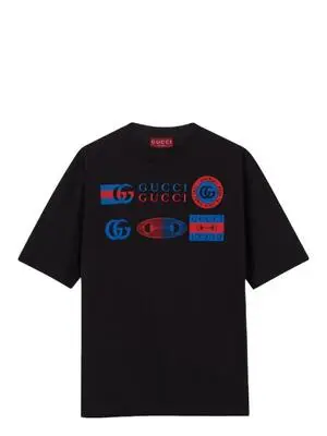 Gucci Printed Jersey T-shirt - Black