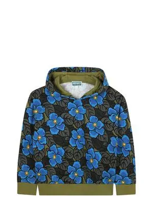 Kenzo Floral Print Hoodie - Black