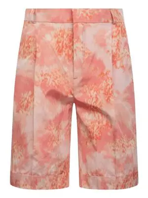 Dior Printed Pleated Shorts - Pink