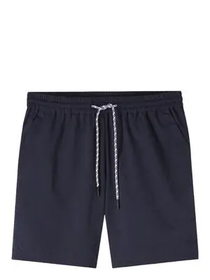 A.p.c. Drawstring Straight-hem Shorts - Navy Blue