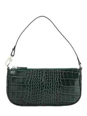 By Far Crocodile-effect Shoulder Bag - White