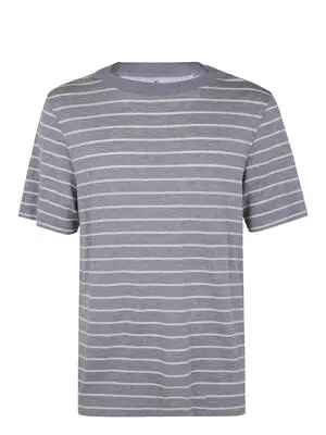 Brunello Cucinelli Striped T-shirt - Gray