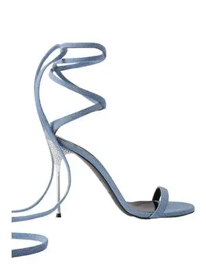 SERGIO ROSSI Sergio Rossi Denim Tie Sandals