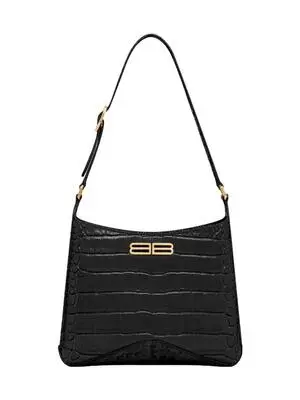 Balenciaga Xx Hobo Shoulder Bag - Black