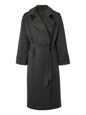 BLAZÉ MILANO Blaze Milano Double-Breasted Belted Trench Coat