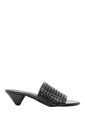 Proenza Schouler 50mm Perforated Leather Mules - Black