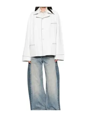 Prada Nappa Leather Shirt - White