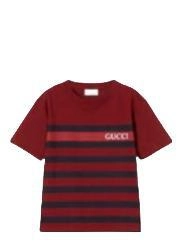 GUCCI Gucci Striped Crewneck Short Sleeve T-Shirt