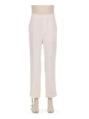 Valentino Garavani Straight-leg Trousers - Ivory White