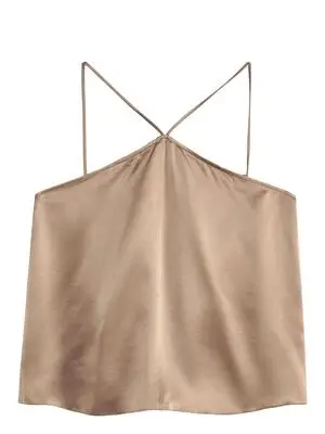BY MALENE BIRGER Sleeveless Top With Cutout Neckline - Nude