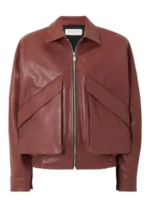 Magda Butrym Leather Jacket - Red