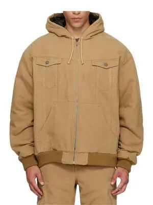 EGONLAB Canvas Hooded Jacket - Camel