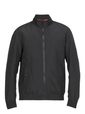 Hugo Boss High-necked Zipper Casual Jacket - Black