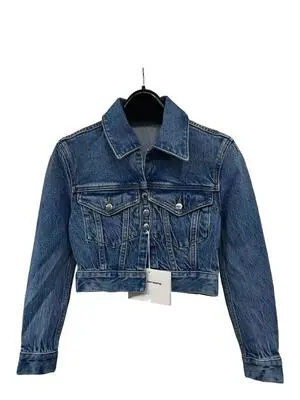 Alexander Wang Shrunken Denim Jacket - Blue