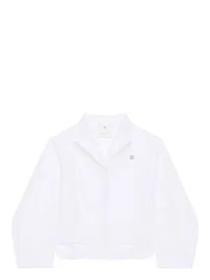 Givenchy Logo Plaque Collared Shirt - White
