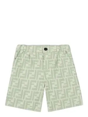 Fendi All-over Ff Monogram Shorts - Green