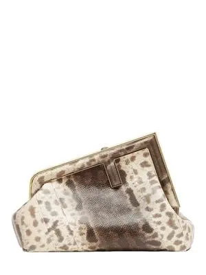 Fendi Small Clutch Bag - Nude
