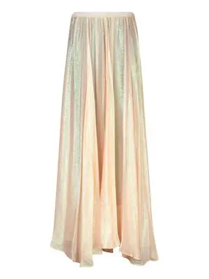 FORTE_FORTE Chiffon Long Skirt - Nude