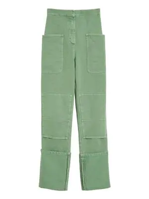 MAX MARA Max Mara High-Waisted Straight-Leg Trousers With Asymmetrical Pockets