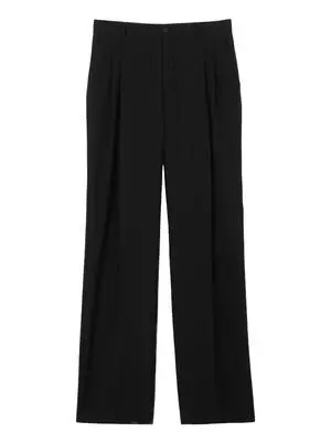 Burberry Tailored Pleated Trousers - Black