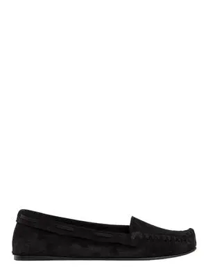 THE ROW Round Toe Slip-on Loafers - Black