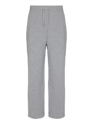 Balmain Logo Patch Straight-leg Trousers - Grey