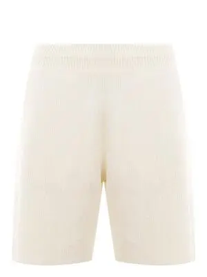 GOLDEN GOOSE Side-striped Terry Shorts - White