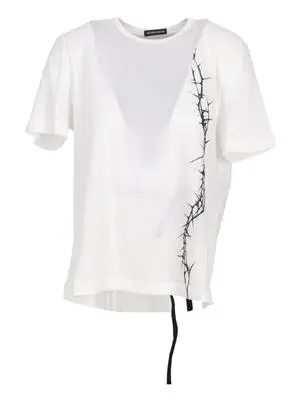 ANN DEMEULEMEESTER Graphic Print T-shirt - White