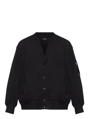 Comme Des Garçons V-neck Casual Jacket - Black