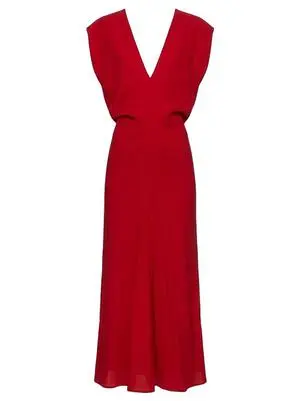 ST. AGNI ST. AGNI Draped Maxi Dress With Train