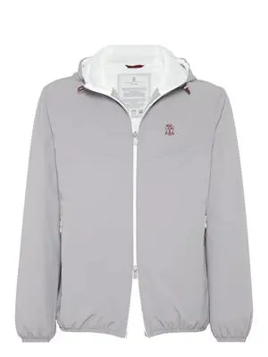 Brunello Cucinelli Water-resistant Zipped Hooded Jacket - Gray