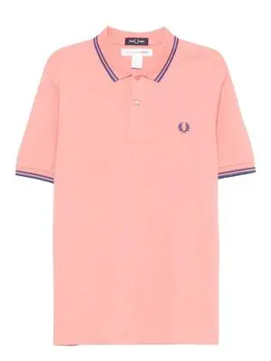 Comme Des Garçons Embroidered Polo Shirt - Pink