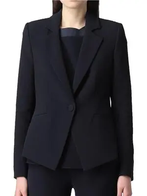 Emporio Armani Single-breasted Blazer - Black