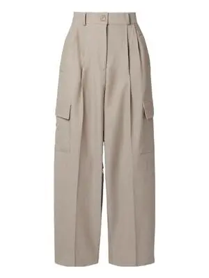 THE FRANKIE SHOP Maesa Wide-leg Cargo Pants - Beige