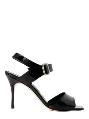 MANOLO BLAHNIK Manolo Blahnik Fairu Square-Toed High-Heeled Sandals
