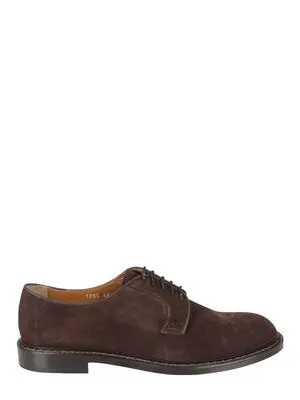 DOUCAL'S Round Toe Lace-up Derby - Black