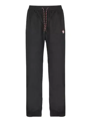 Casablanca Logo Embroidered Track Pants - Black