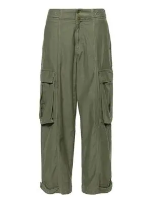 FRAME Wide Leg Cargo Pants - Green