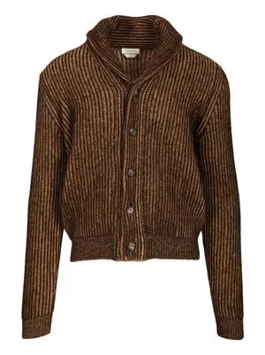 Jacob Cohen Long-sleeved Cardigan With Shawl Collar - Brown