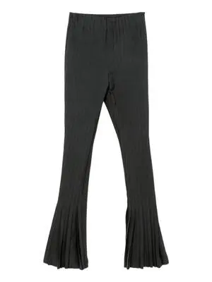 Sacai Pleated Logo Casual Pants - Black
