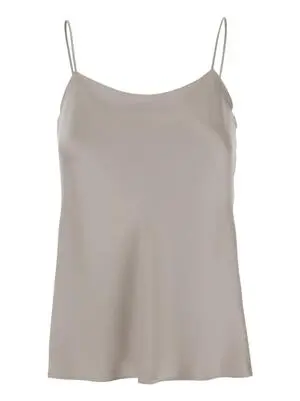 HERNO Herno Spaghetti Straps Satin Tank Top